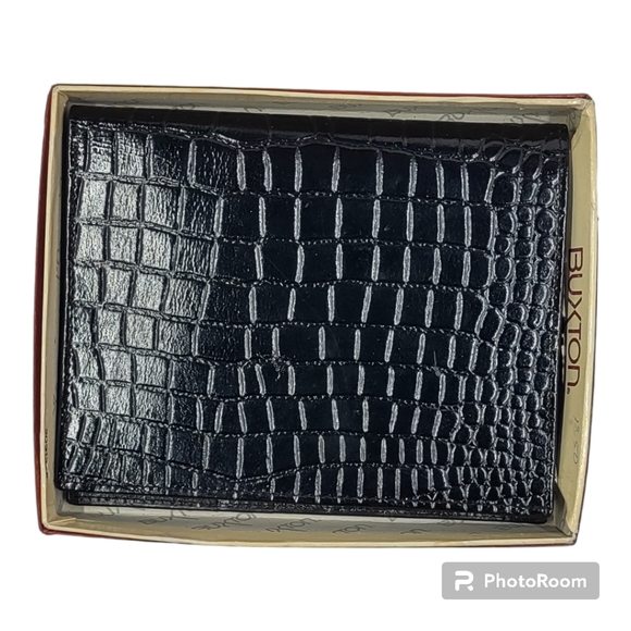Buxton | Bags | Vintage Buxton Black Cardmaster Bifold Leather ...